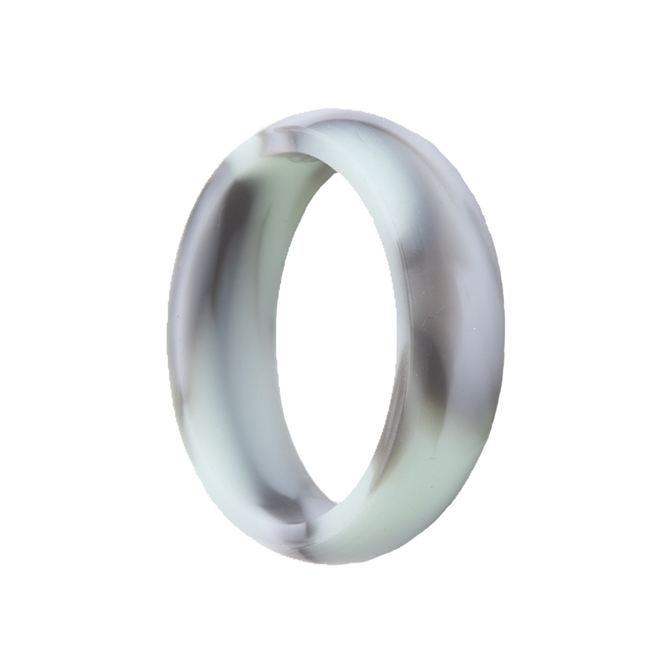 Women's Marbled Silicone Ring – Freeform Rings
