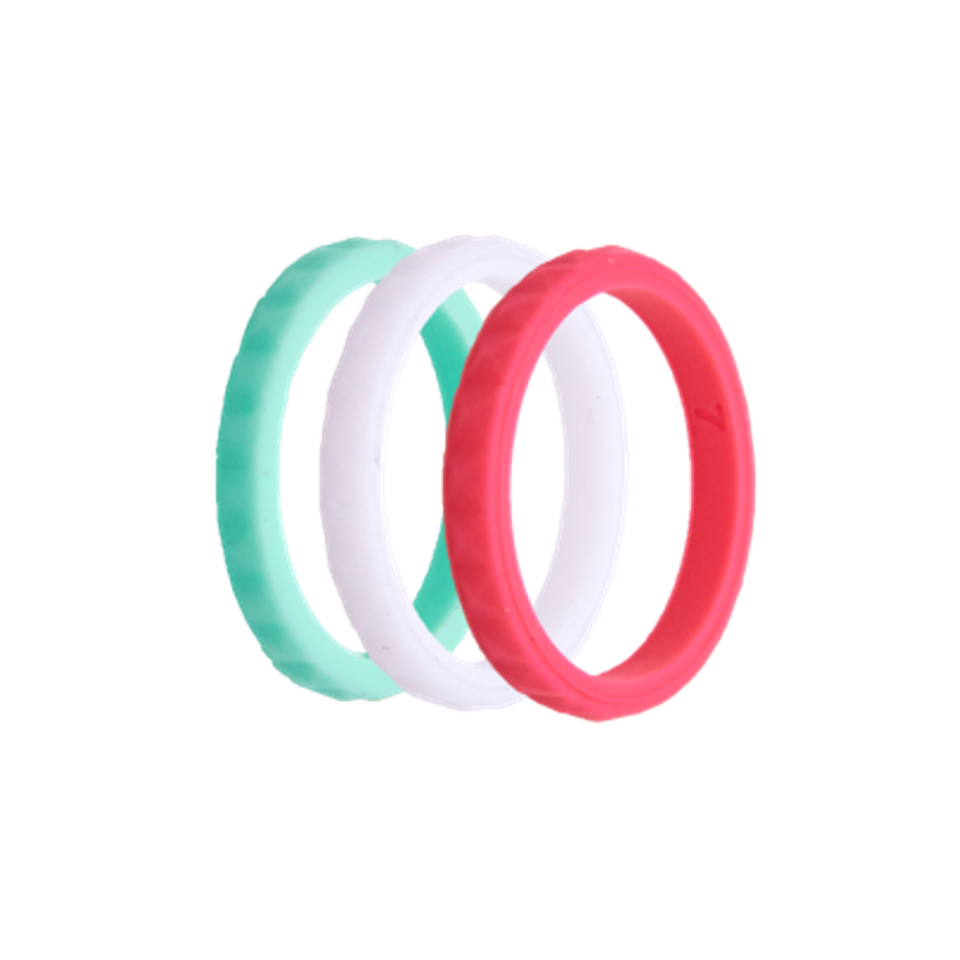 Diamond Stackable Silicone Ring – Freeform Rings